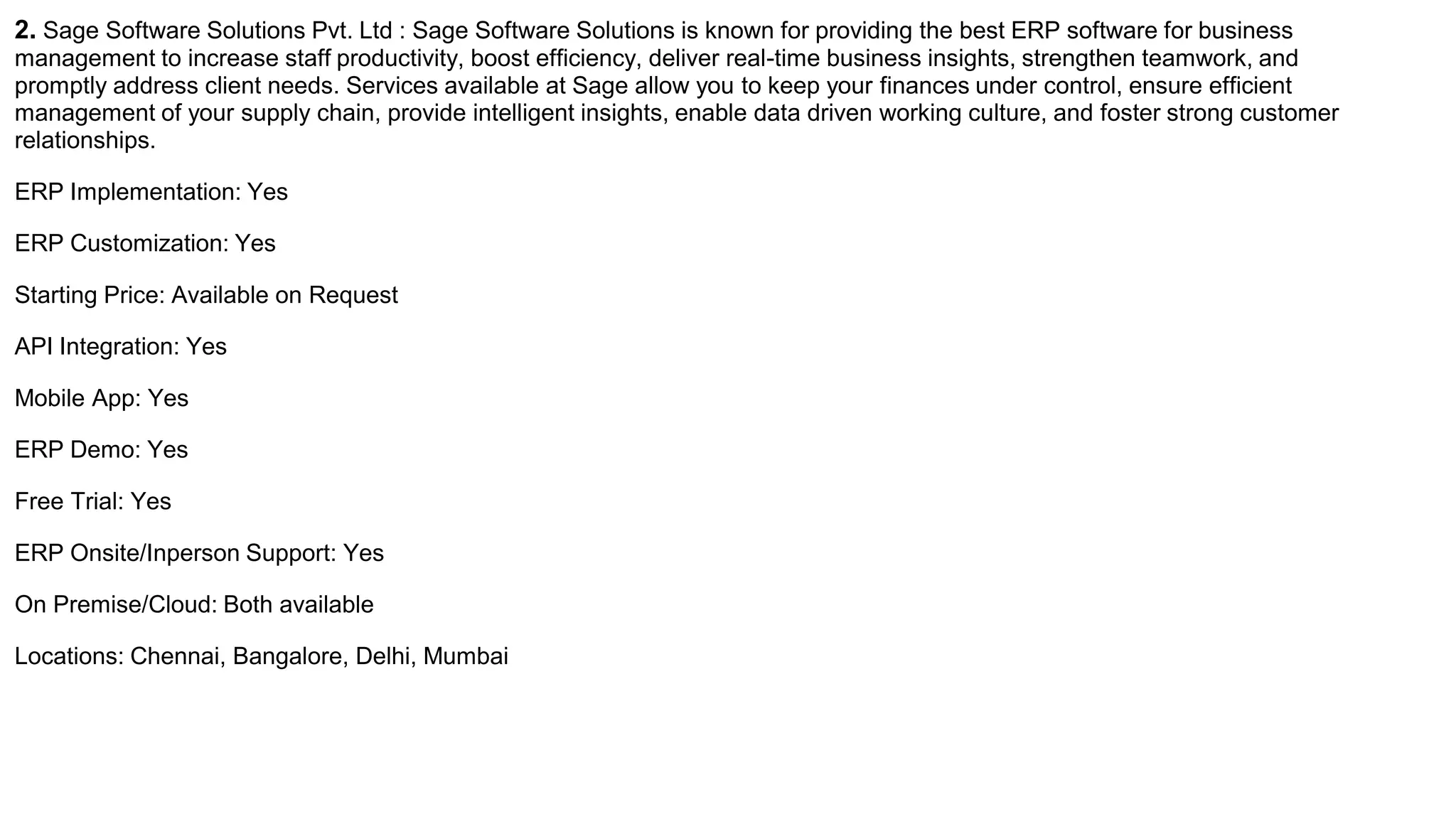 Top 10 ERP Companies in Chennai | PPTX