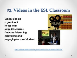 Top 10 esl activities for big classes | PDF