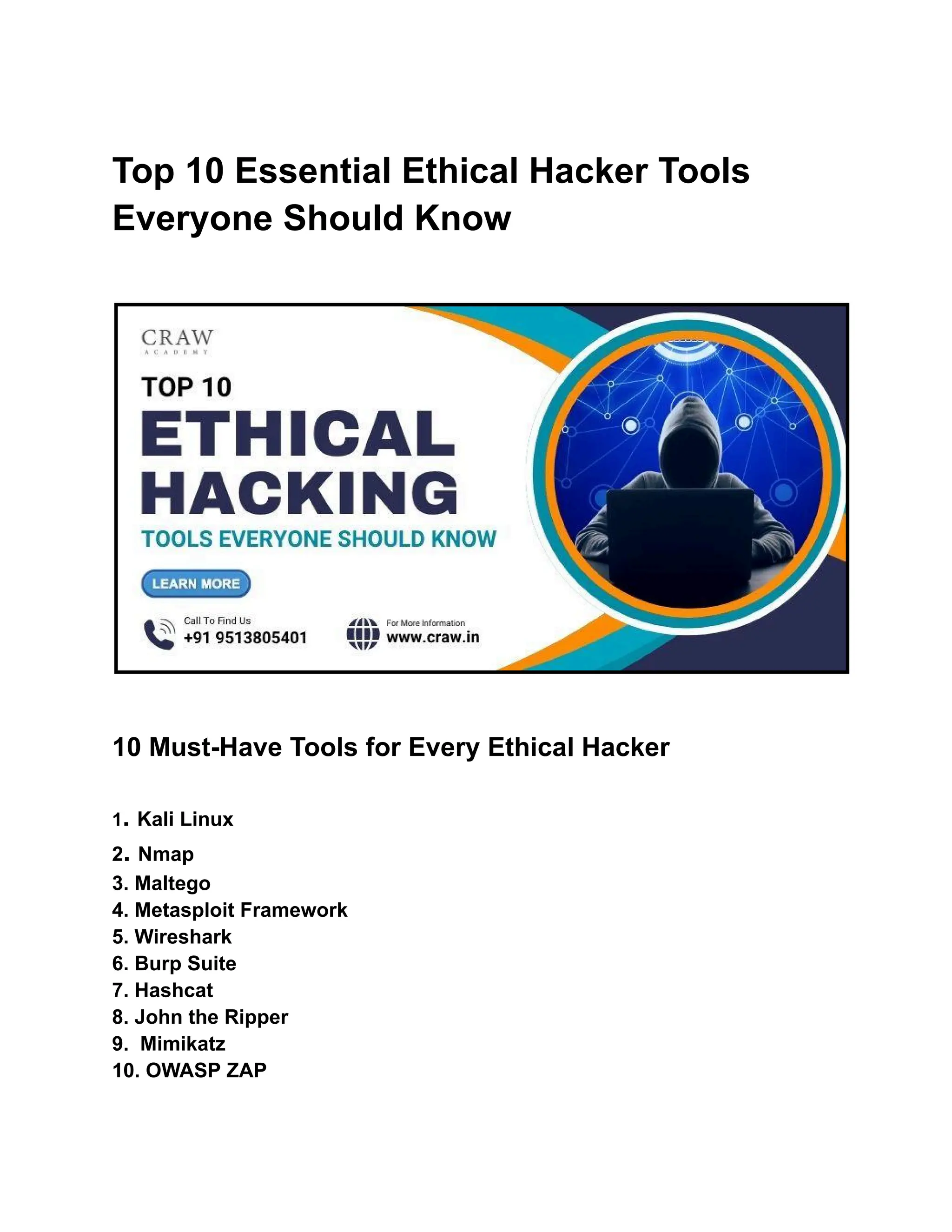 Top 10 Essential Ethical Hacker Tools Everyone Should Know.pdf