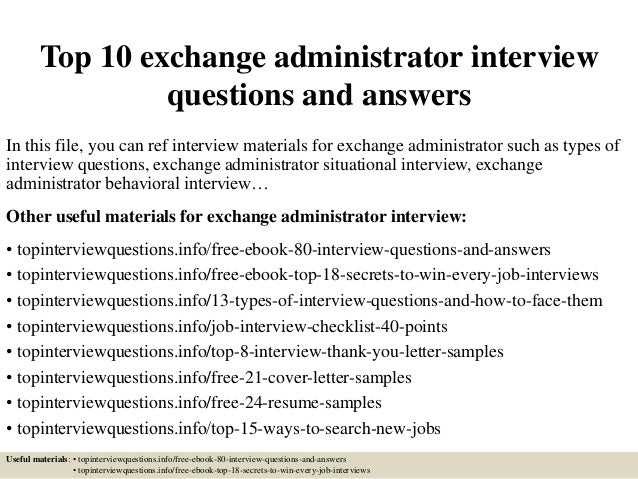 Top 10 Exchange Administrator Interview Questions And Answers top-10-exchange-administrator-interview-questions-and-answers