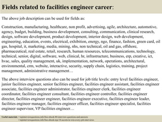Top 10 facilities engineer interview questions and answers | PPT