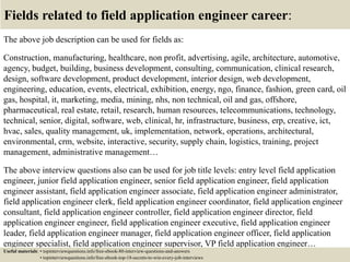 Top 10 field application engineer interview questions and answers | PPTX