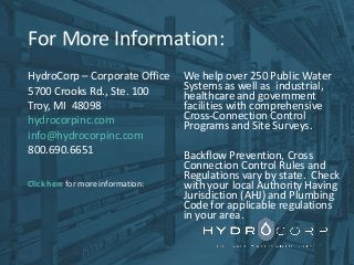 Top 10 Cross-Connection Hazards Threatening Your Drinking Water | PPTX