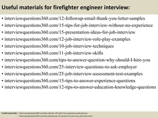 Top 10 firefighter engineer interview questions and answers | PPTX ...