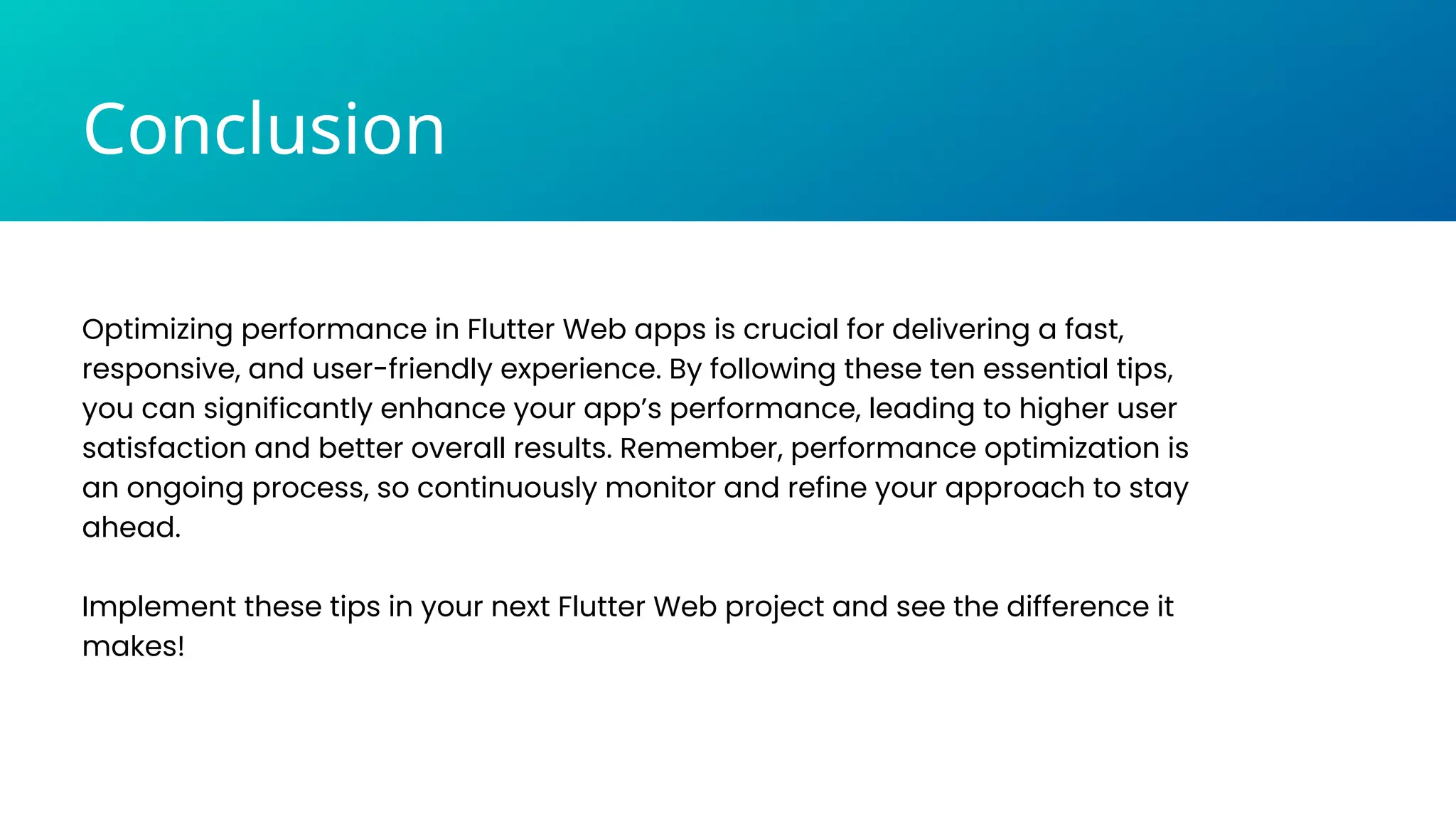 Top 10 Flutter Web Tips For Optimizing Performance In Flutter Web Apps 9548