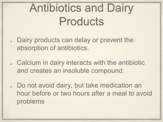 Top 10 food and drug interations | PPTX