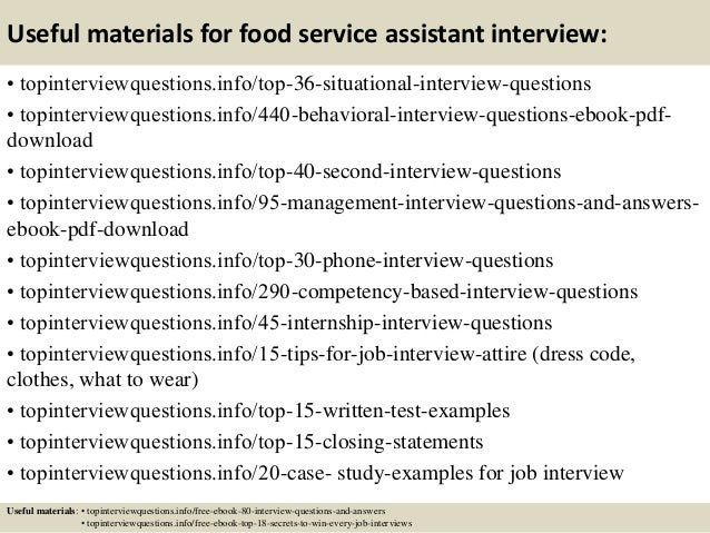 Food Service Worker Job Interview Questions And Answers Job Retro Food Service Worker Job Interview Questions And Answers Job Retro