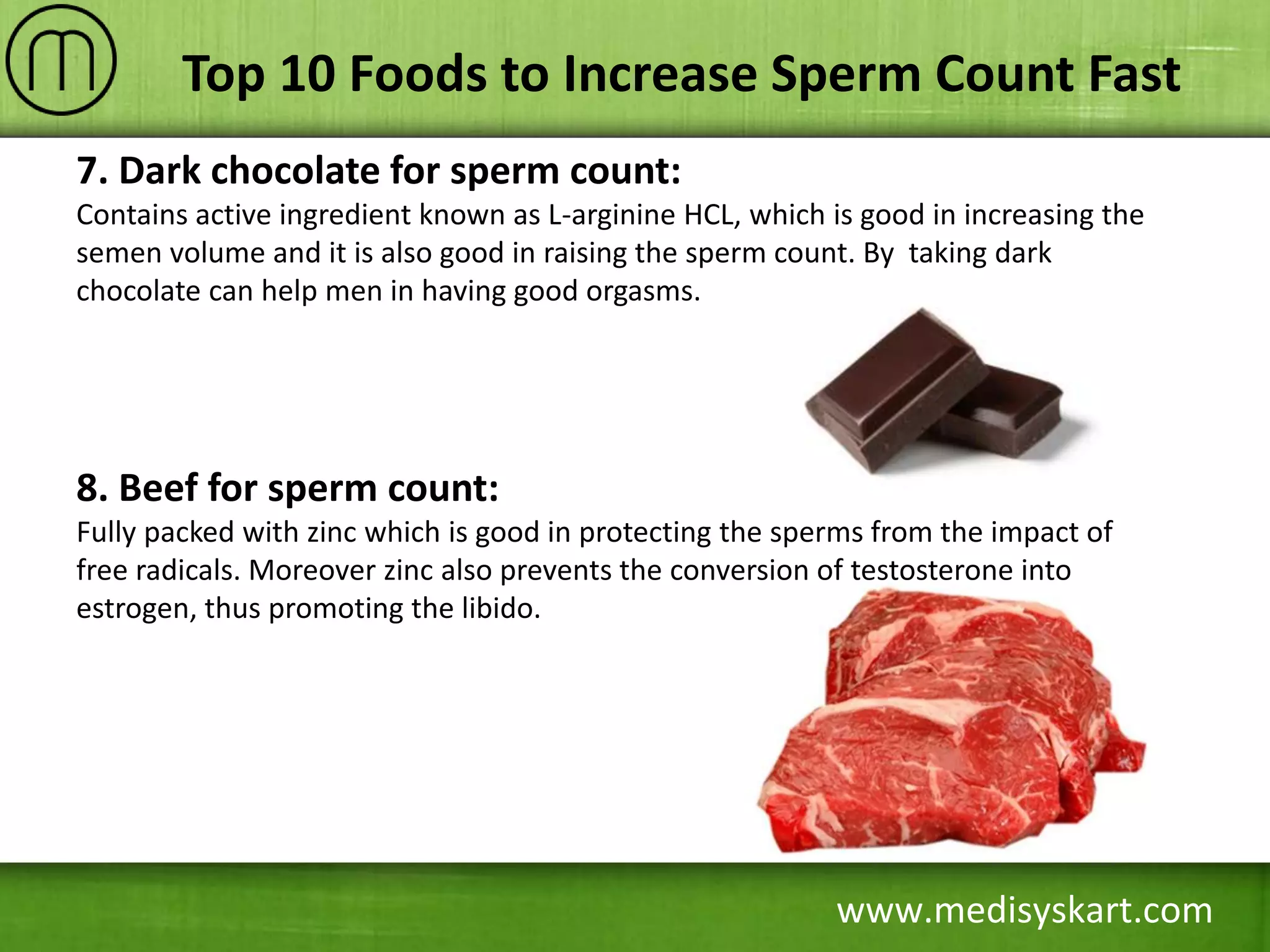 Top 10 Foods to Increase Sperm Count Fast | PPT