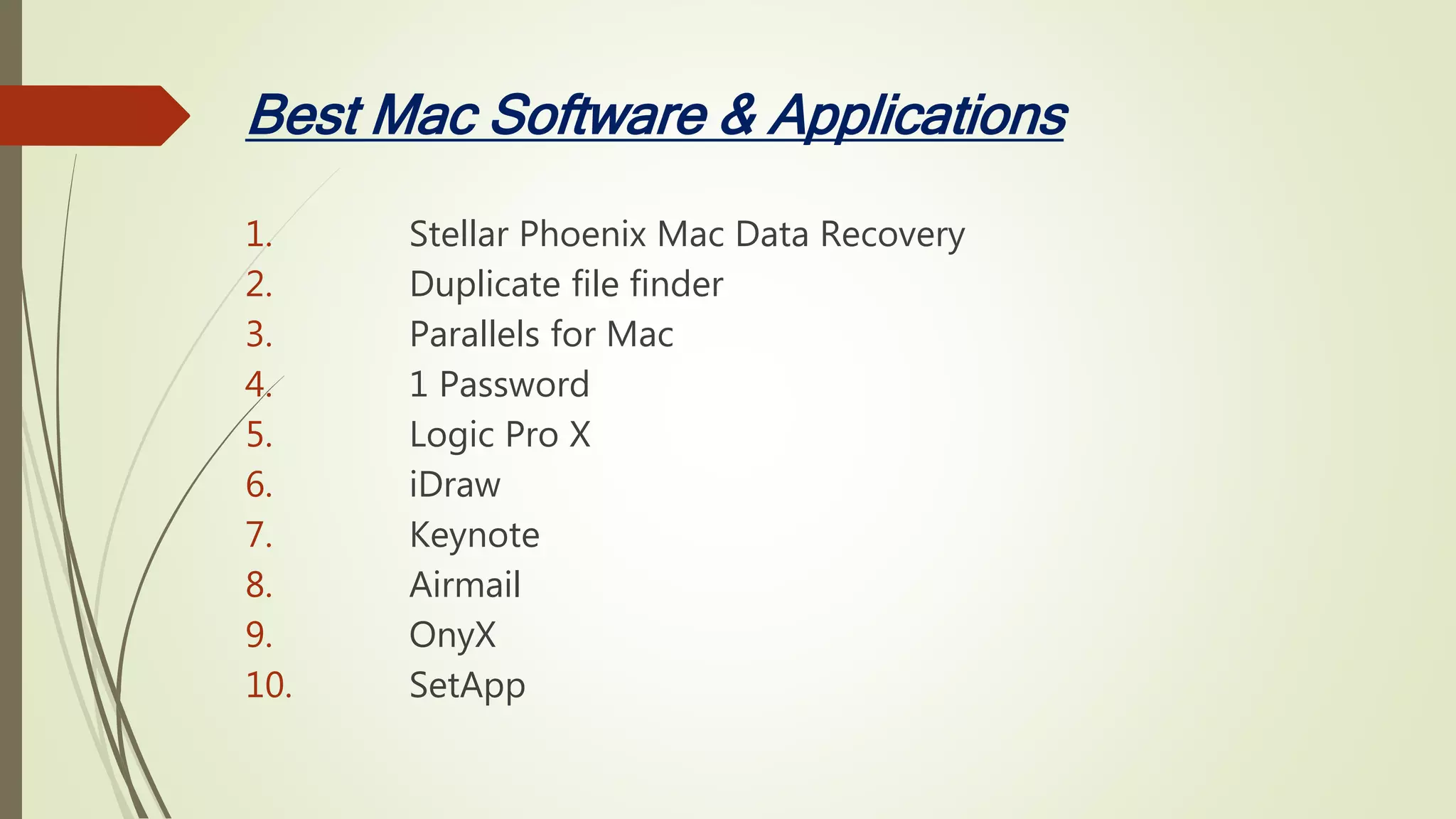 Top 10 forever mac software and applications | PPT
