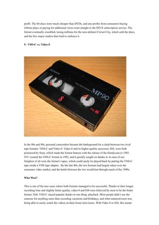 Top 10 format wars | DOC