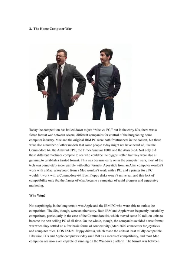 Top 10 format wars | PDF