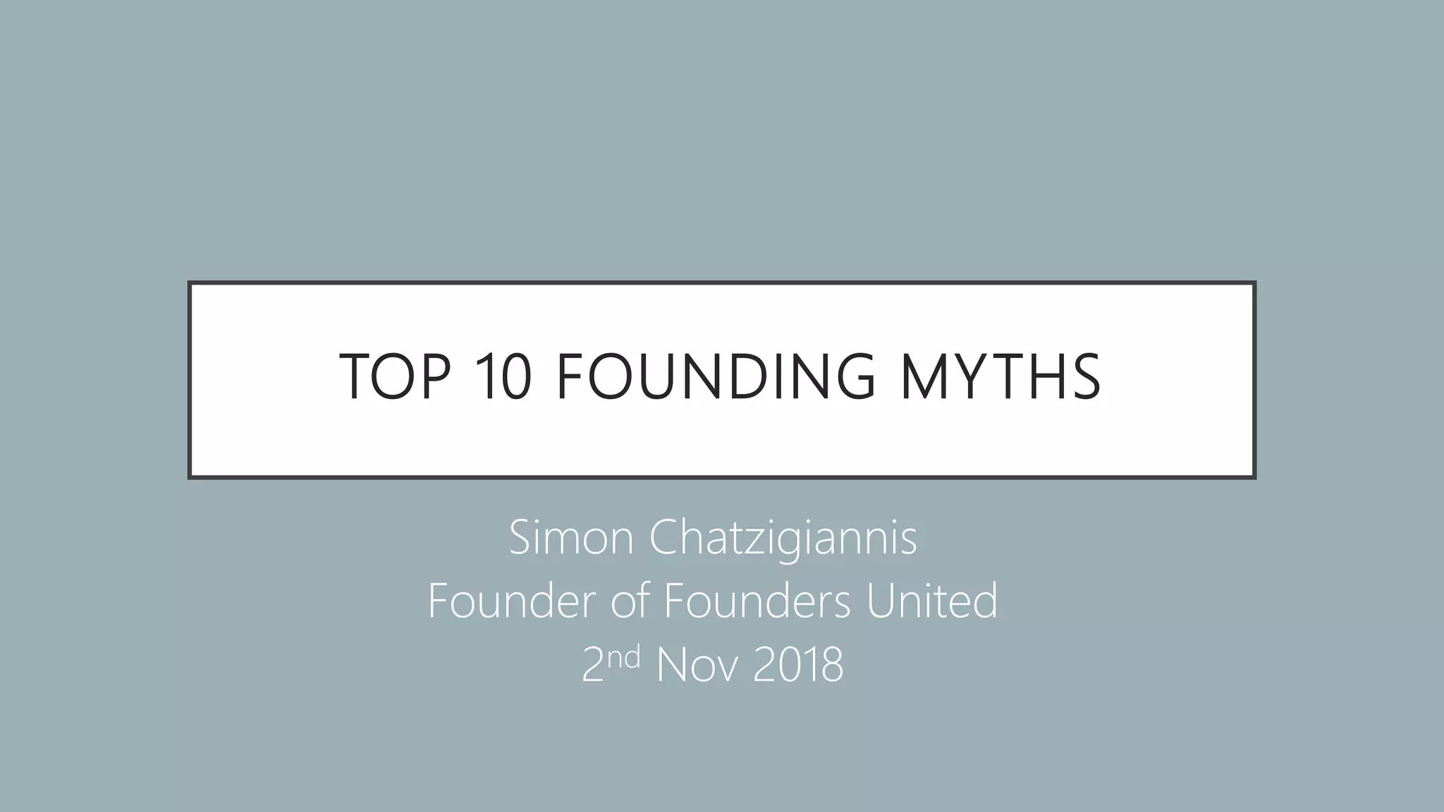 Top 10 Founding Myths | PPTX