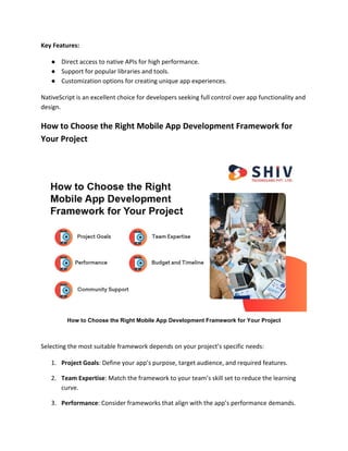 Essential Mobile App Development Frameworks for 2025 | PDF