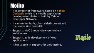 Top 10 frameworks of node js | PPT
