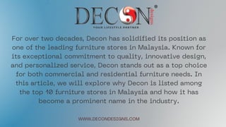 Top 10 Furniture Stores in Malaysia.pdf, | PPT