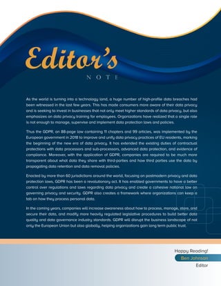 Top 10 GDPR solution providers 2020 | PDF