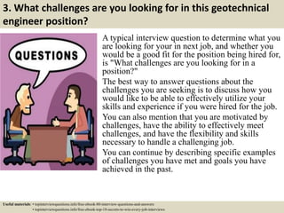 Top 10 geotechnical engineer interview questions and answers | PPTX | Resume Writing and Advice ...