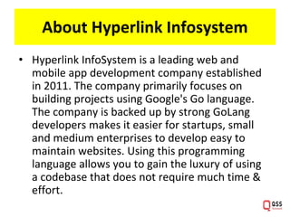 Top 10 Golang Development Companies to Hire in 2021 | PPT