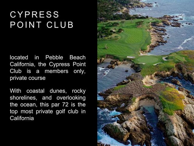 Top 10 Golf Courses in America | PPTX