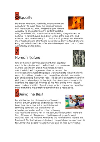Top 10 greatest benefits of capitalism | PDF