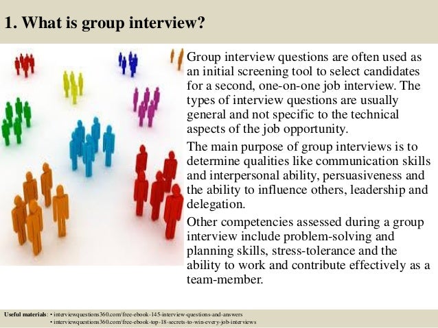 Top 10 group interview questions and answers