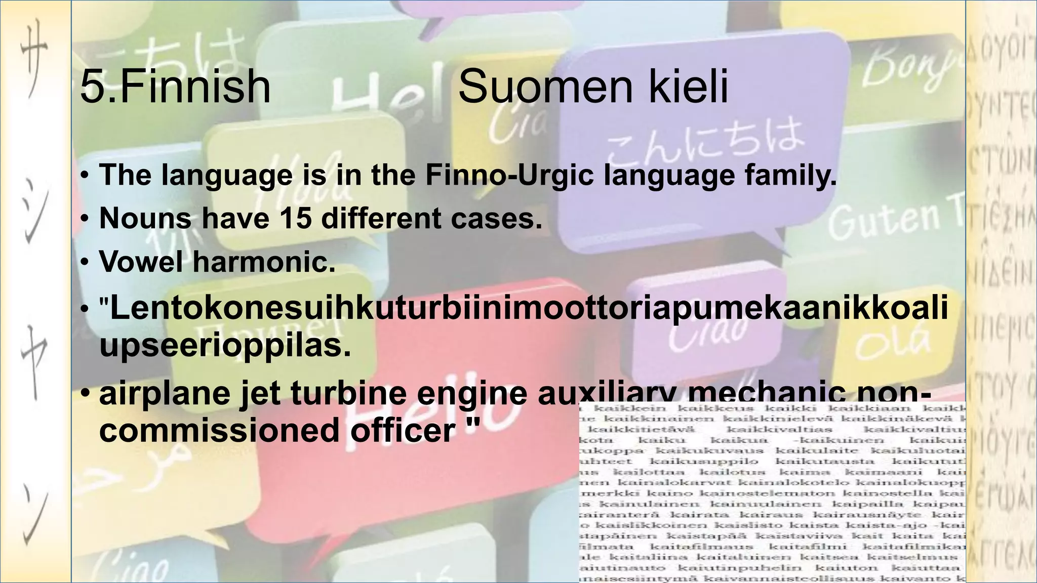 Top 6 hardest languages to learn | PPT