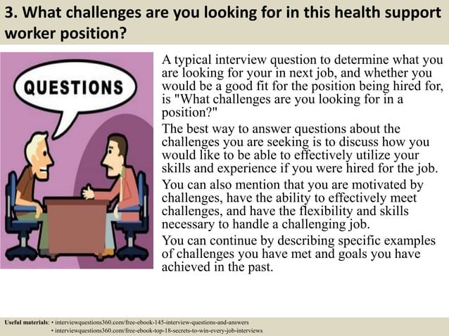 Top 10 health support worker interview questions and answers | PPT