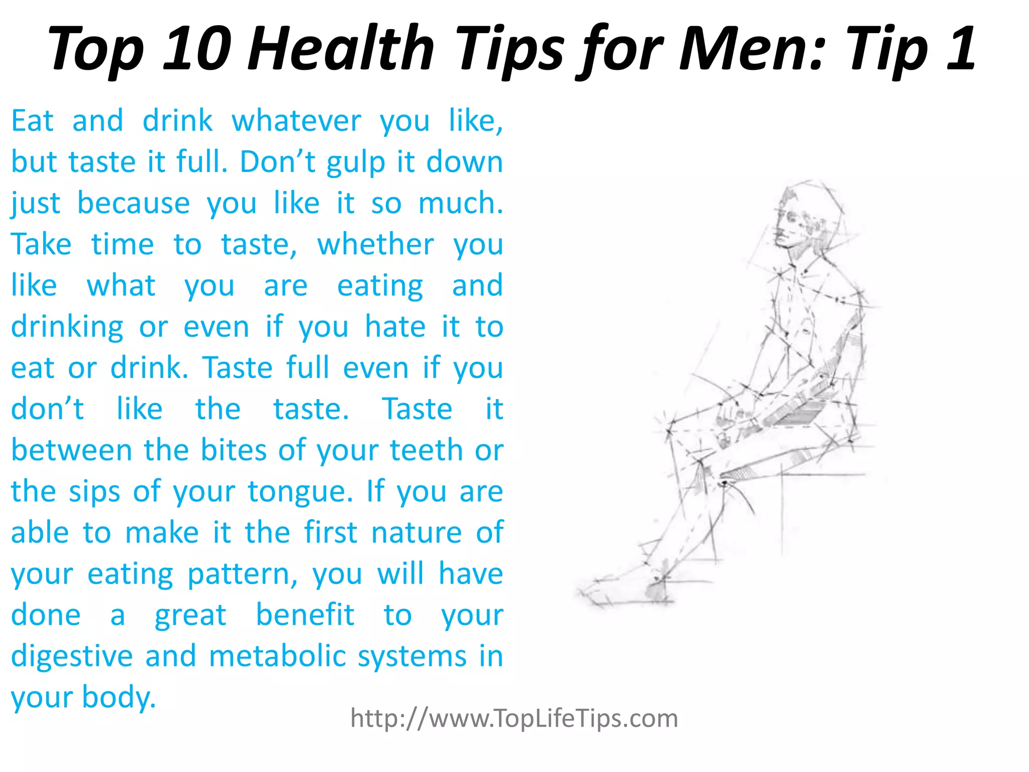 Top 10 health tips for men | PDF