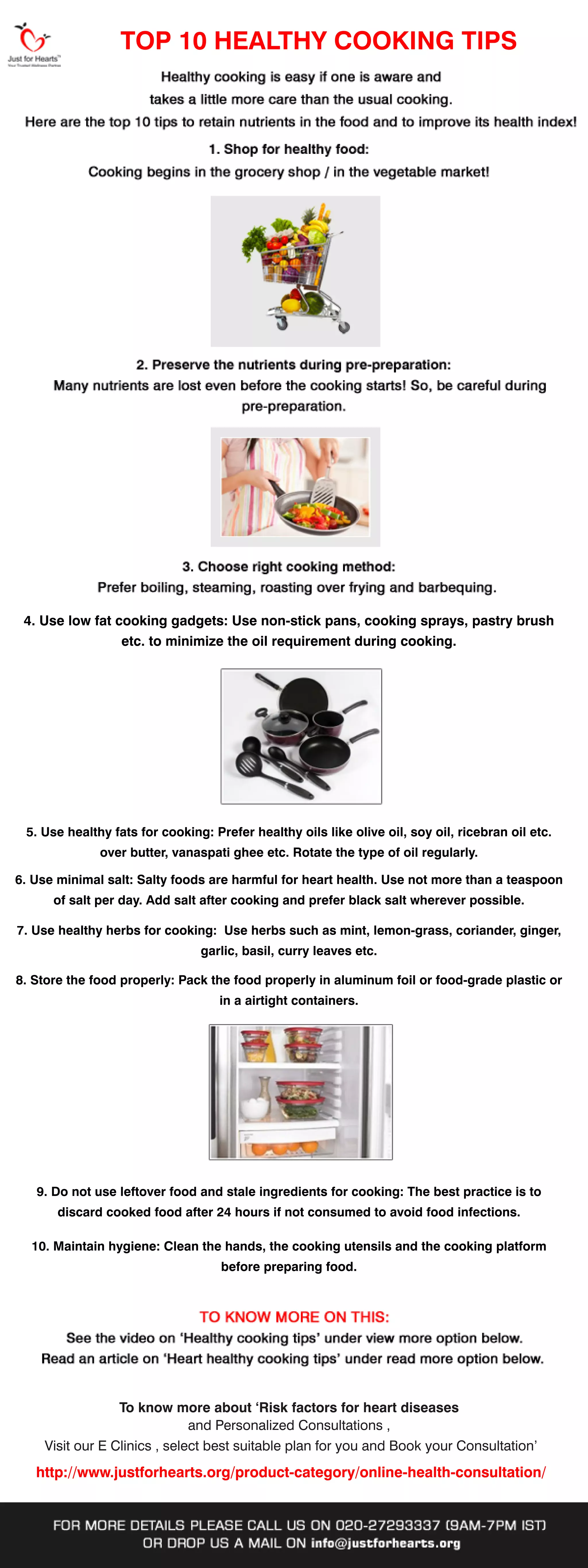 Top 10 Healthy cooking tips Just for Hearts | PDF