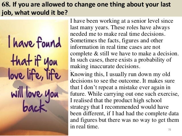 80 high school interview questions with answers