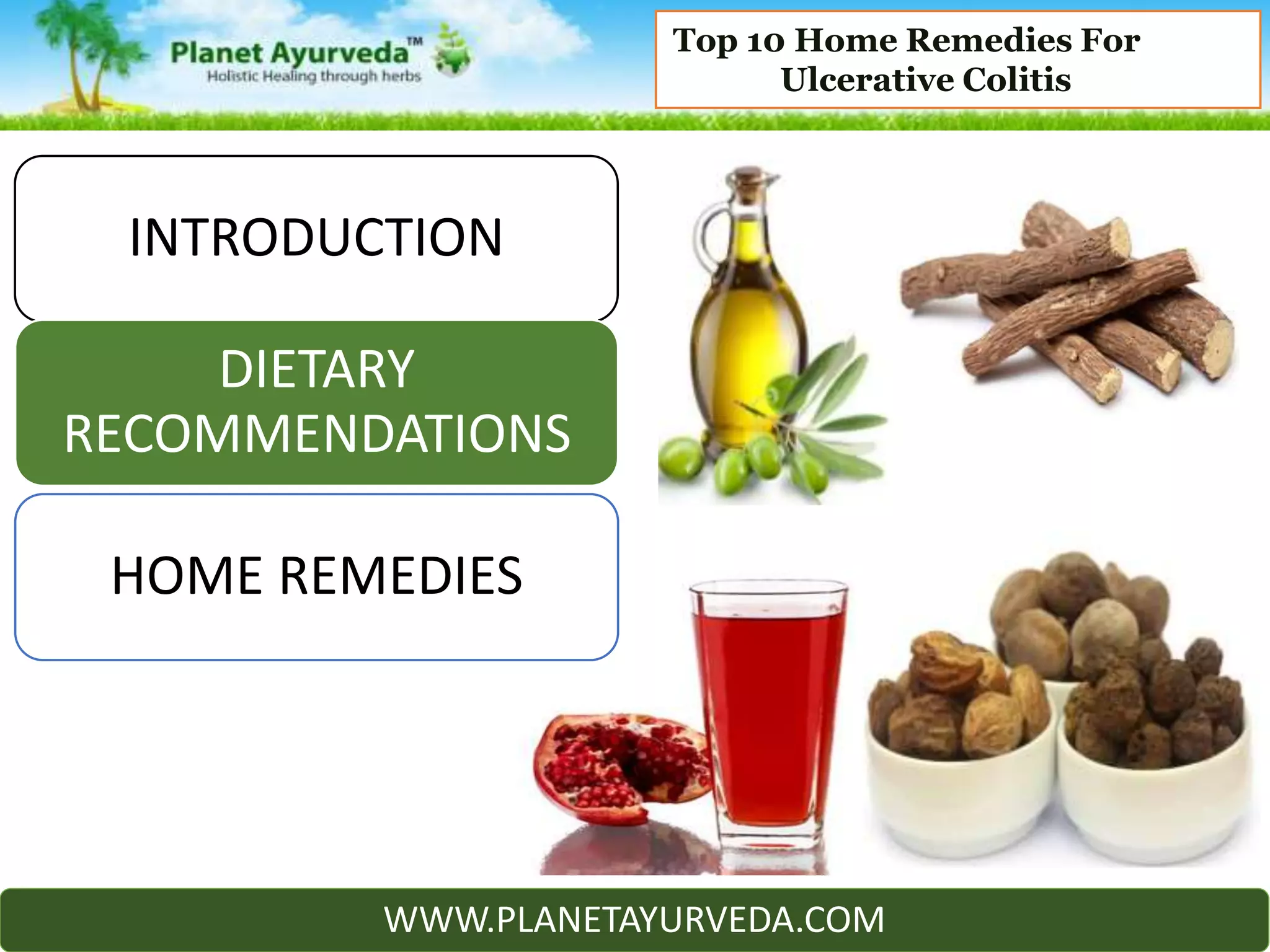 Top 10 home remedies for ulcerative colitis | Manage at Home | PPTX