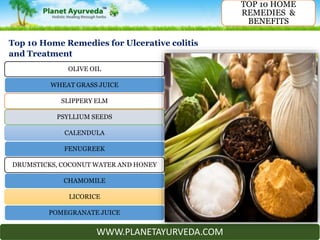 Top 10 home remedies for ulcerative colitis | Manage at Home | PPTX