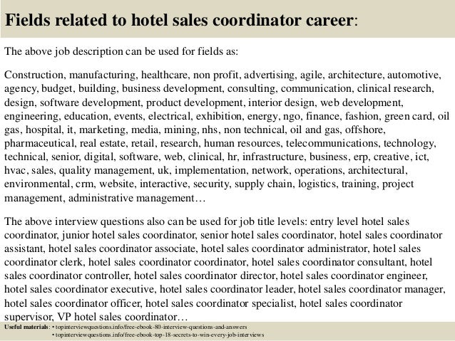 Top 10 hotel Sales Coordinator Interview Questions And Answers top-10-hotel-sales-coordinator-interview-questions-and-answers