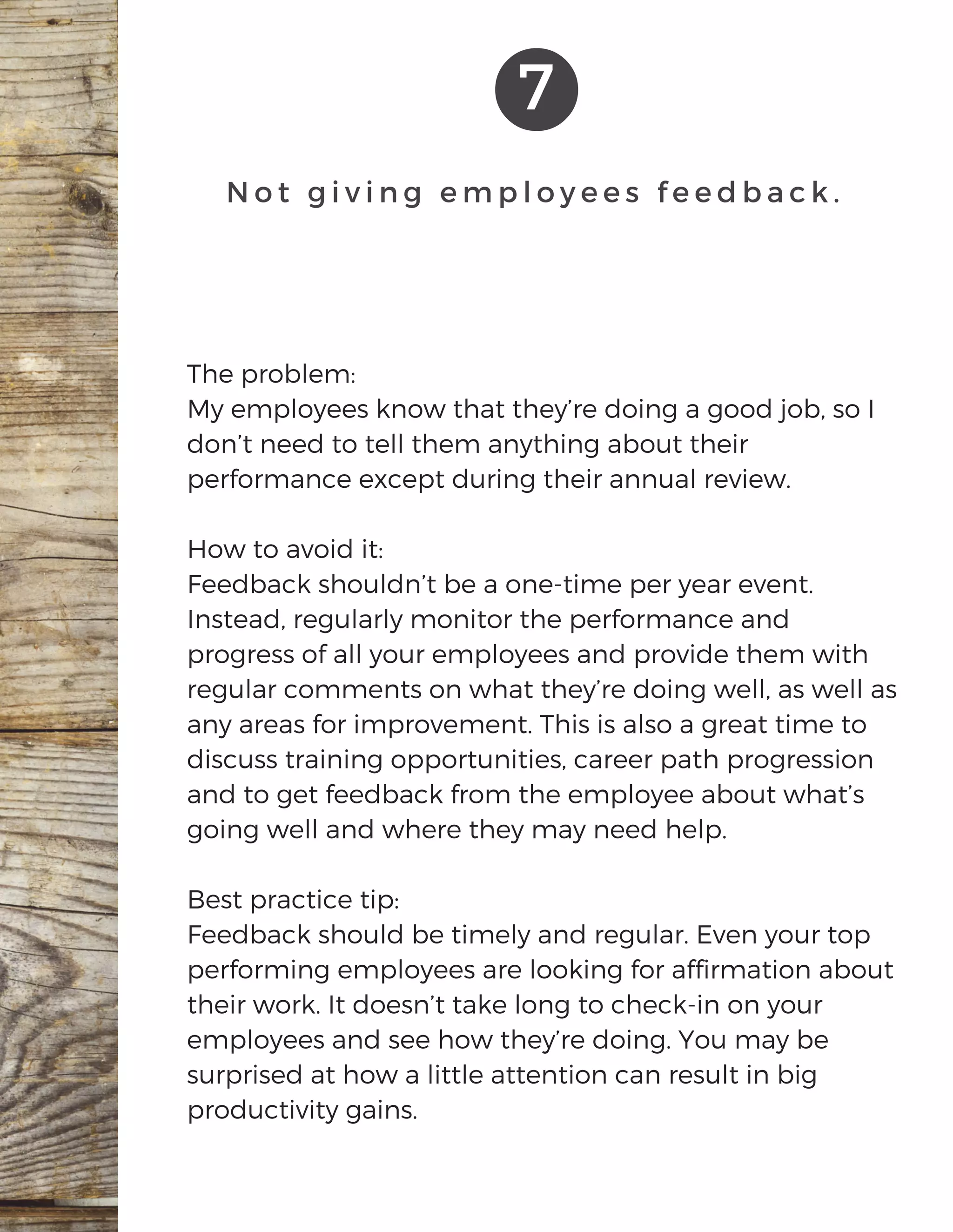 The Top 10 Employee Management Mistakes and How to Avoid Them | PDF