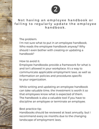 The Top 10 Employee Management Mistakes and How to Avoid Them | PDF