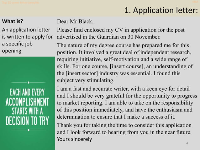 Top 10 ibm cover letter samples | PPT