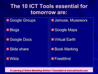 Top 10 I C T Tools 4 Education | PPT