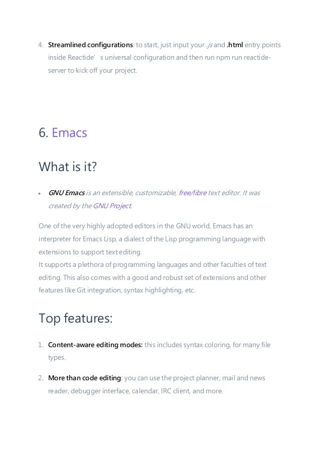 Top 10 IDEs for React.js Developers in 2021 | PDF