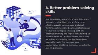 Top 10 importance of mathematics in everyday life | PPTX