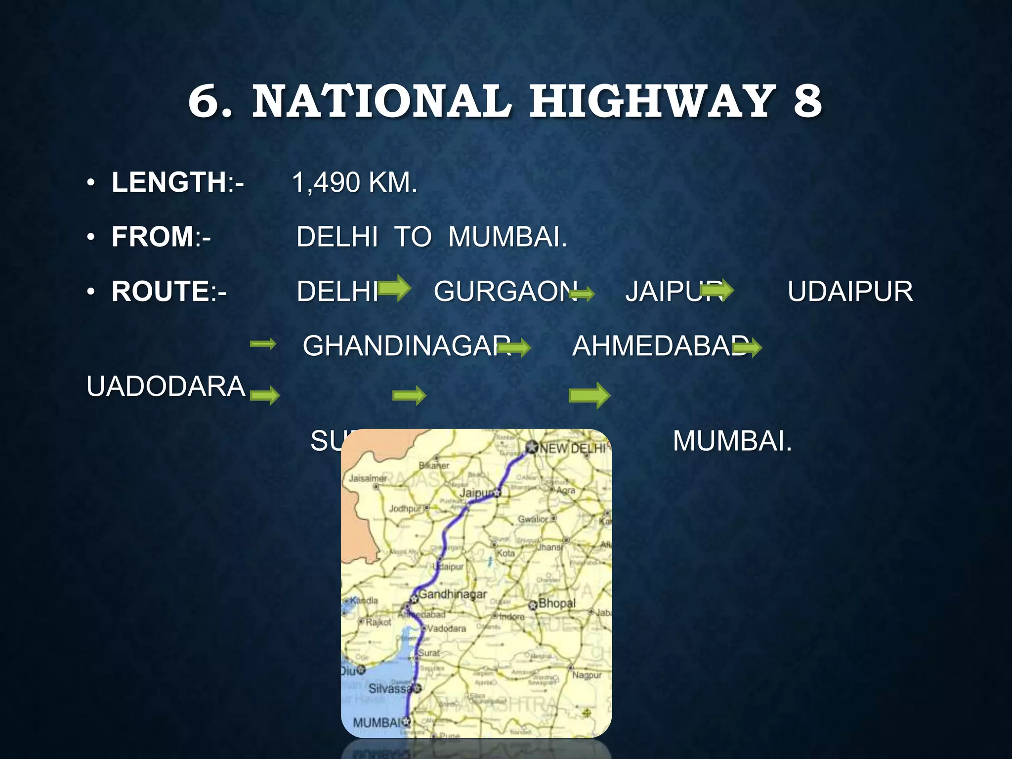 Top 10 important national highways in india | PPT