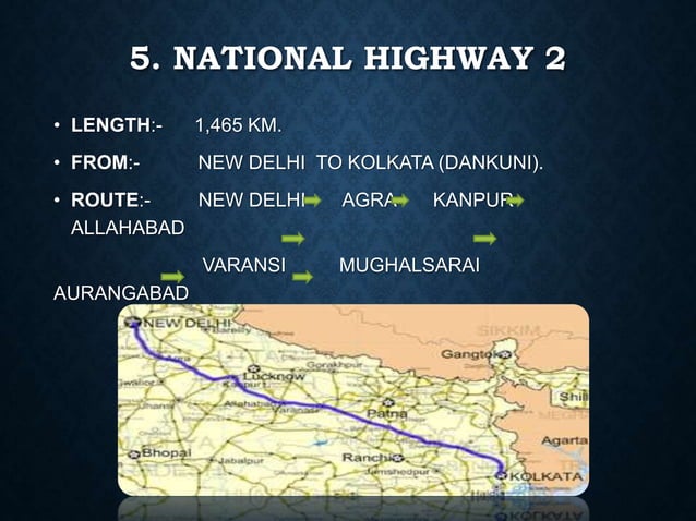 Top 10 important national highways in india | PPT