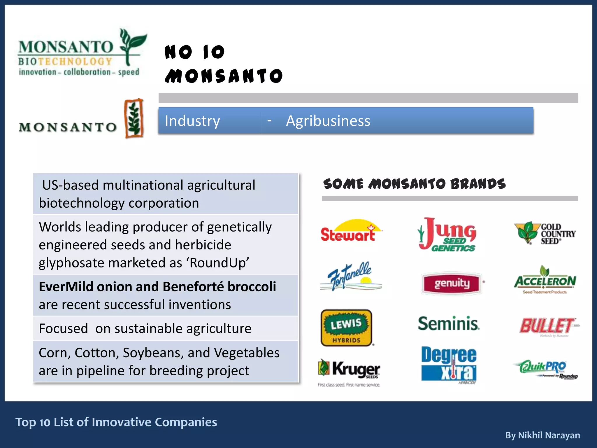 Top 10 innovative companies in the world | PPTX