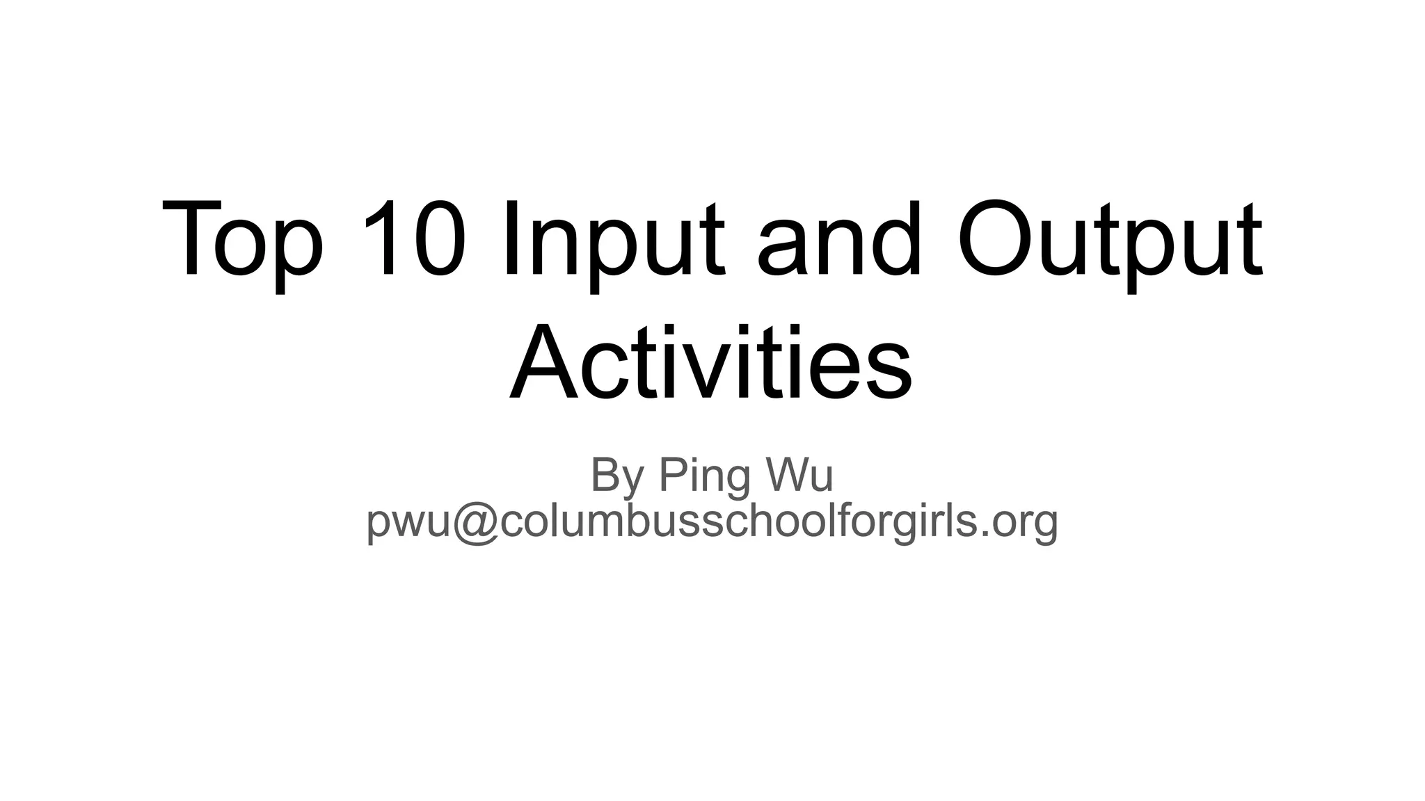 Top 10 Input and Output Activities.pdf