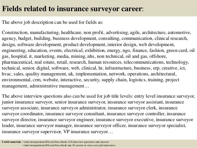 Top 10 insurance surveyor interview questions and answers