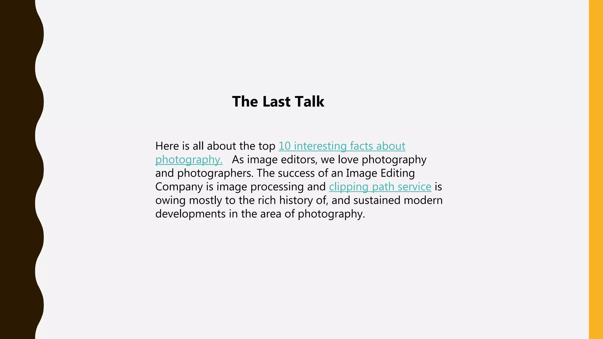 Top 10 interesting facts about photography you should know | PPTX