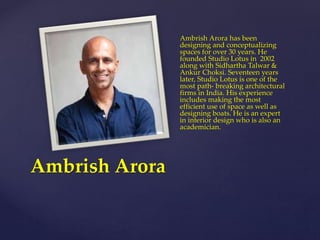 TOP 10 INTERIOR DESIGNER IN INDIA | PPTX