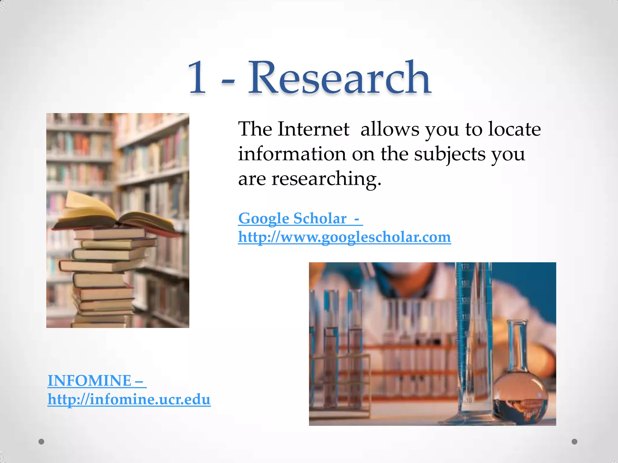 Top 10 internet uses in teaching and learning | PPTX
