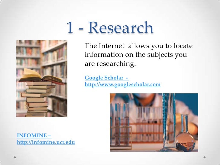 1 - Research The Internet