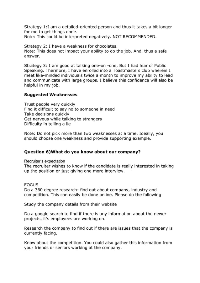 Top 10 Interview Qandams Pdf 