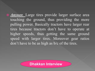 Top 10 interview question with answer for automobile | PPT